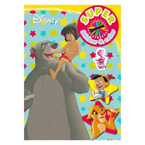 Disney Classics Super Sticker Color Kleurboek Thimble Toys