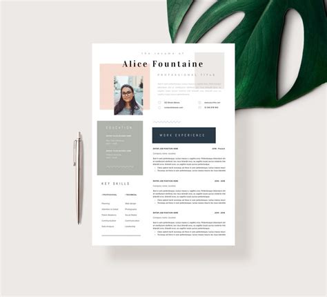 Creative And Modern CV Template Montreal Creative CV Template