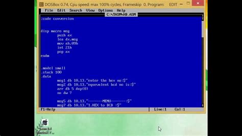 pai assignment no 2a alp to convert 4 digit hex number into its equivalent bcd number se