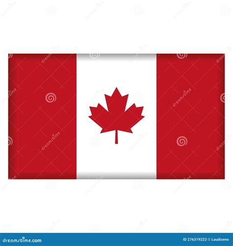 Isolated Colored Flag Of Canada Vector Stock Vector Illustration Of