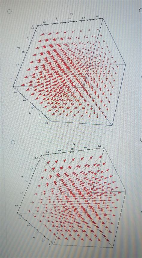 solved match the vector field f on r3 with the correct plot