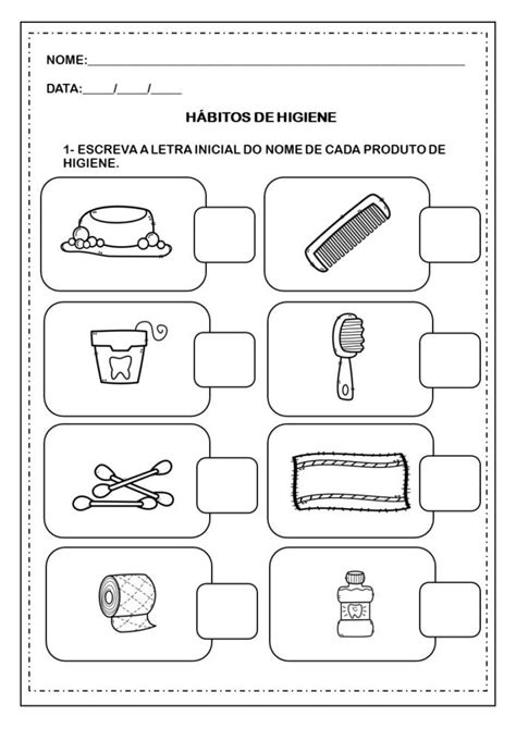 Atividades Sobre Higiene Para Educa O Infantil