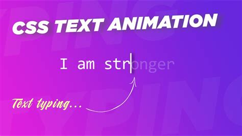 Text Typing Animation Effects Using Html And CSS Typing Text