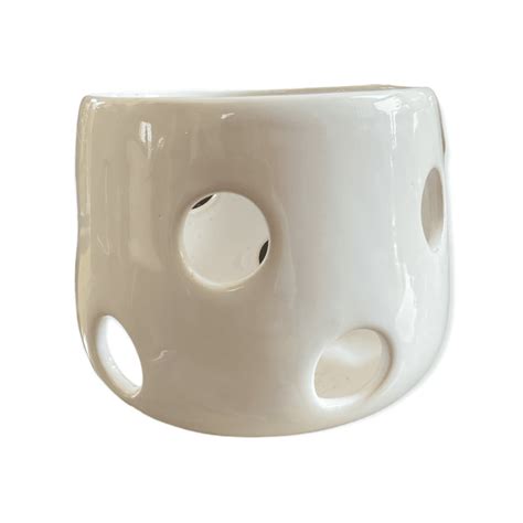 Maceta De Cer Mica Esmaltada Para Orqu Deas Preciosa Huevo Moda De