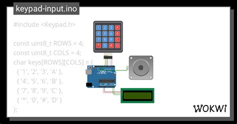 Stepper Keypad Input Ino Wokwi Esp Stm Arduino Simulator