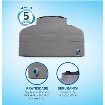 Caixa D água 500 Litros Acqualimp Tampa Rosca Polietileno R 309 00