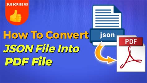 how to convert json file into pdf file pdf file showing error youtube