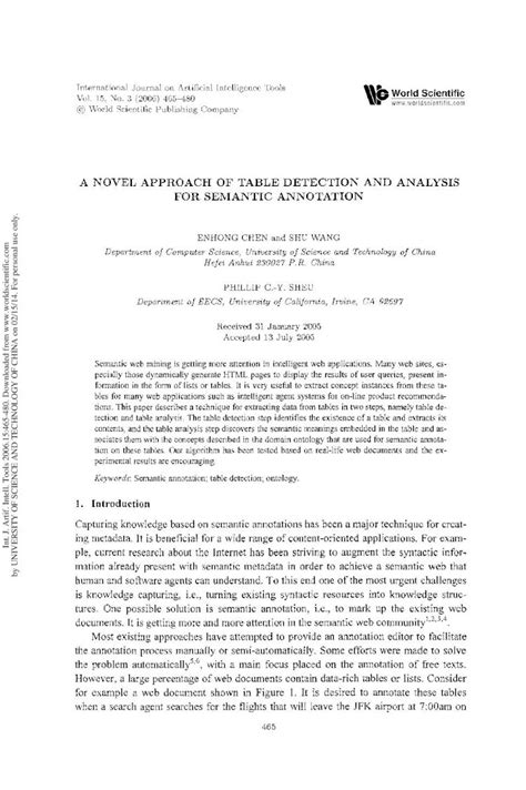 pdf a novel approach of table detection and analysis for €¦ · values and semantic meanings