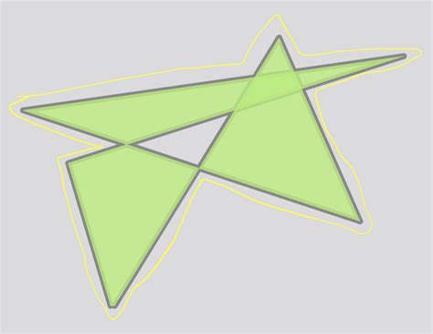 Javascript How To Get Outer Shell Of Self Intersecting Polygon