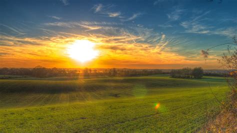 Sunset Open Field Wallpapers K Hd Sunset Open Field Backgrounds On