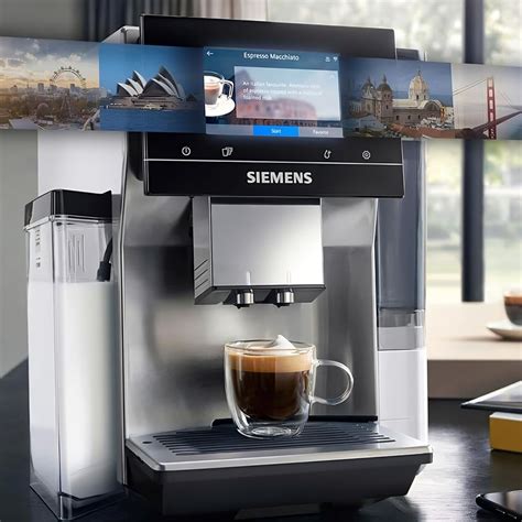 Machine à café à grain Siemens EQ700 TQ715R03 Integral acier inox