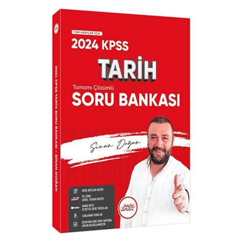 2024 KPSS Tarih Tamamı Çözümlü Soru Bankası PDF Ders Notu ve Uzaktan