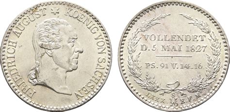 Sachsen Albertinische Linie Taler Friedrich August I