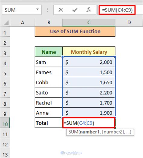 how to add specific cells in excel 5 simple ways exceldemy