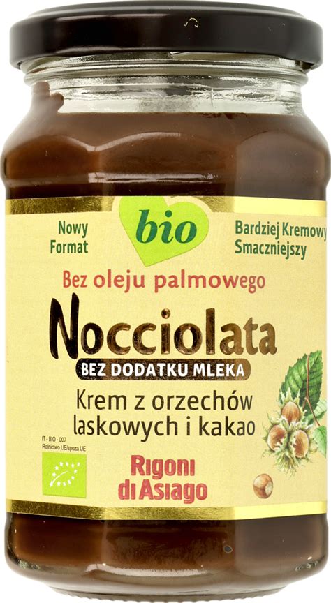 Nocciolata Krem Z Orzech W Laskowych I Kakao Bez Mleka Bio G