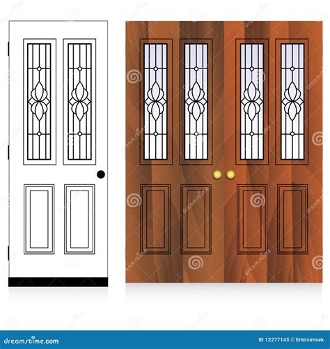 Vector Door Design Stock Vector Illustration Of Carving 12277143