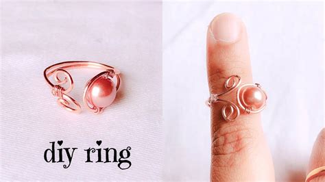 Diy Ring How To Make Simple Adjustable Wire Ring Wire Wrapped Jewelry