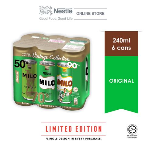 MILO Original Activ Go Chocolate Malt 6 Cans 240ml