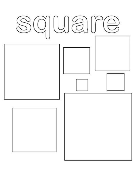 Quadrado Pequeno Para Colorir Imprimir E Desenhar Colorir Me
