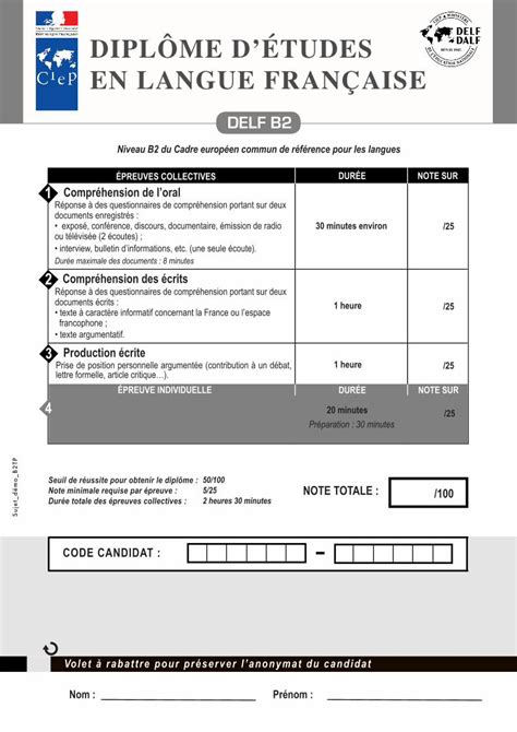 PDF DIPLÔME DÉTUDES EN LANGUE FRANÇAISE DELF B2 DELF 2 ÉSER 11