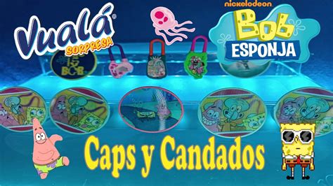 Vuala Sorpresa Bob EsponjaCaps y Candados de Sponge Bob 25 Años