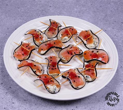 Bouchées radis noir et saumon fumé Isa popote et papote