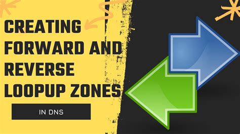 Creating Forward And Reverse Lookup Zones In DNS YouTube