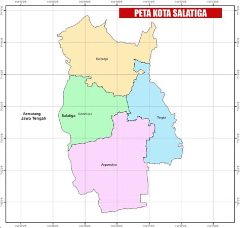 Peta Kota Salatiga Lengkap 4 Kecamatan Uspace Id