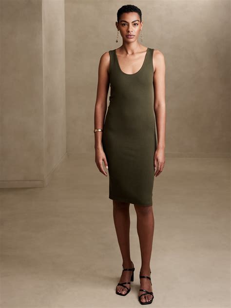 Seamless Midi Dress Banana Republic Factory