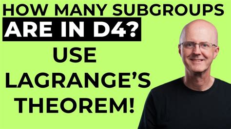 Lagrange S Theorem And All Subgroups Of The Dihedral Group D Of Order