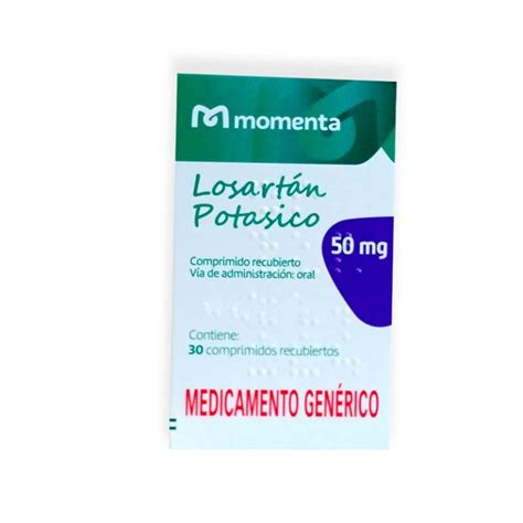 Losartan Potasico Momenta 50mg X 30 Comp Farmacia FarmaDiabetes