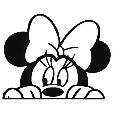 Peeking Minnie Mouse SVG Free 33 Editable Disney SVG SVG Files