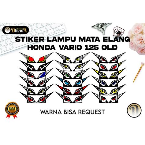 Jual Sticker Lampu Mata Elang Honda VARIO FI 125 Old 2014 VARIO 125