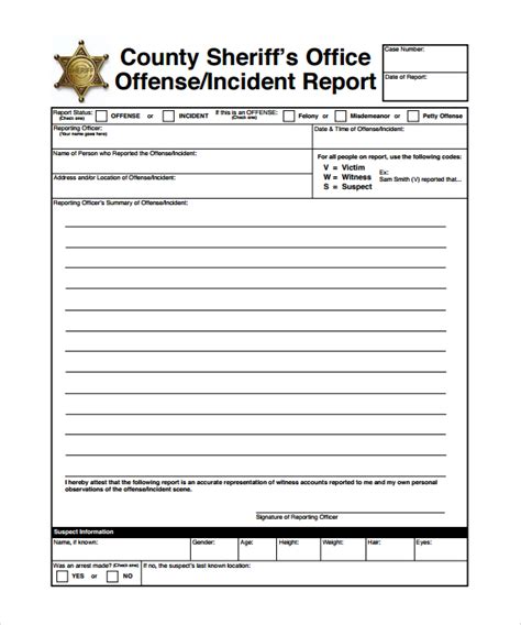 FREE 34 Sample Incident Report Templates In PDF MS Word Pages