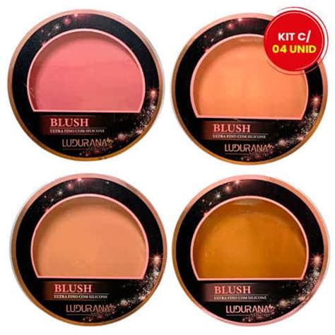 Blush Ultrafino Ludurana Kit C Unid Loja De Maquiagem Virtual