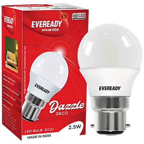 Buy Eveready 2 5 W LED Light Bulb Cool Day Light 6500K With Wide