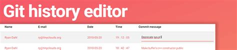 Modifier Les Informations D Un Commit Avec Git History Editor D V