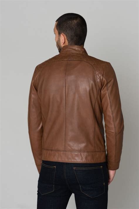 Blouson Homme Redskins BALBOA HOLSTER COGNAC Cuir City