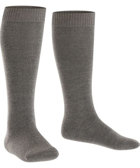 Kinder Kniestr Mpfe Comfort Wool Grau Falke