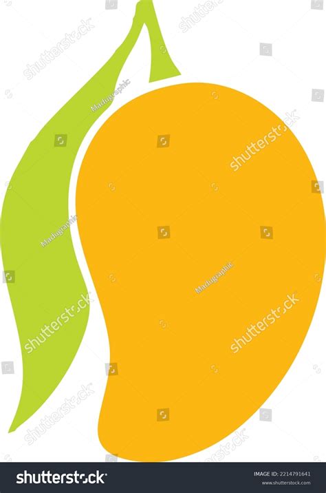 Fresh Mango Fruit Cartoon Vector Drawing Stock Vector Royalty Free
