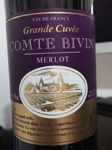 Domaine du Pere Guillot Comte Bivin Grande Cuvée Merlot Vivino