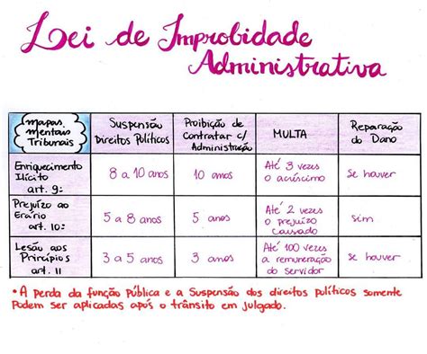 LEI 8 429 92 LEI DE IMPROBIDADE ADMINISTRATIVA Direito Administrativo I