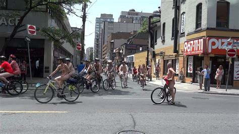 Naked Bike Ride Toronto Youtube