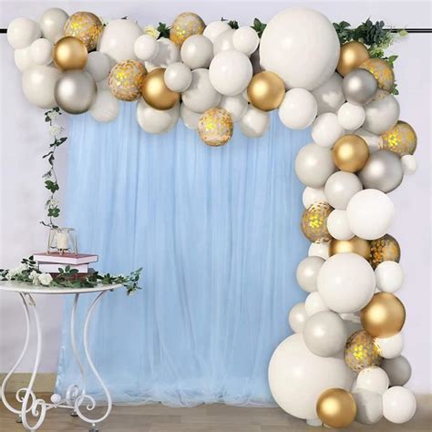 173 Pièces Kit Arche De Ballons Métalliques Kit De Guirlande De