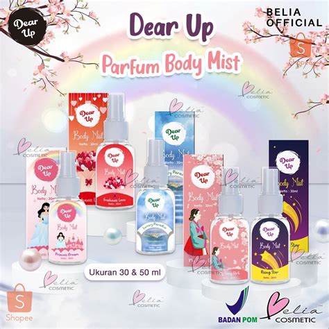 Jual BELIA DEAR UP Body Mist PARFUM 30ml 50ml Pewangi Badan