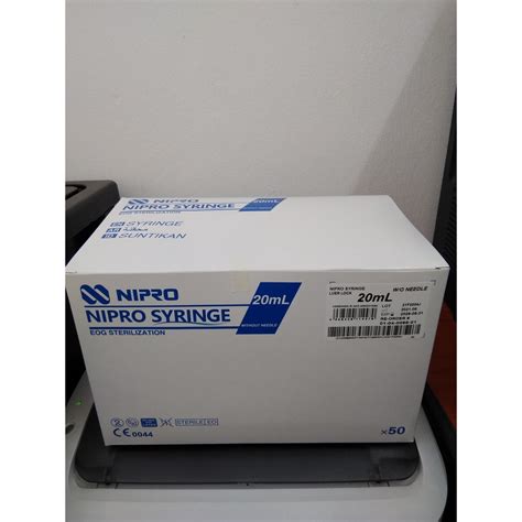 Nipro Syringe 20ml Luer Lock 50PCS Box EXPIRY 2026 Shopee Malaysia