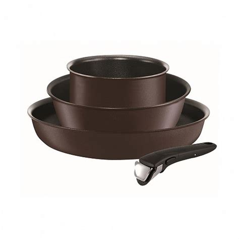 Набор посуды Tefal Ingenio Chefs со съемной ручкой 4 предмета цена