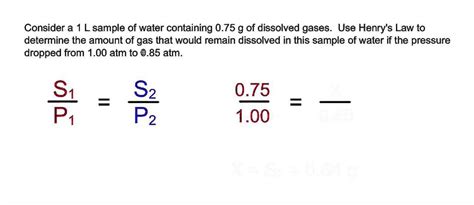 Henry S Law Calculation YouTube