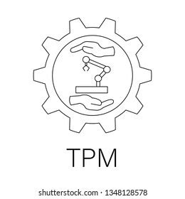 Lean Manufacturing Flat Icon Illustration Areas