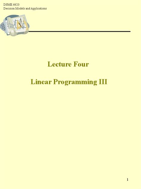 lecture 04 pdf mathematical optimization arbitrage